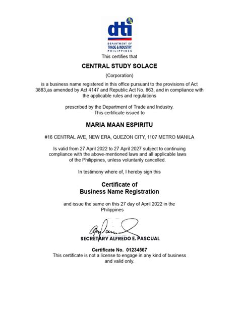 Dti And Permit Pdf