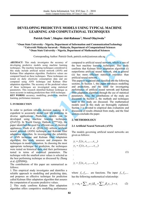 PDF DEVELOPING DEVELOPING PREDICTIVE PREDICTIVE MODELS MODELS USING USING TYPICAL TYPICAL