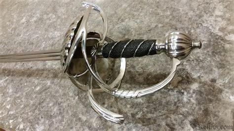 Ribbed Shell Swept Hilt Rapier Functional Rapiers At