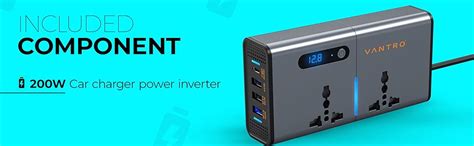 Vantro Power Inverter Laptop Charger With Usb A Max C Type Wpd Smart Usb Ports