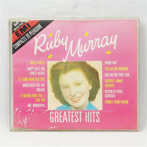 Ruby Murray Greatest Hits Music Audio Cd Used Good Condition