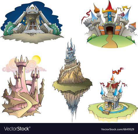 Castles Royalty Free Vector Image Vectorstock