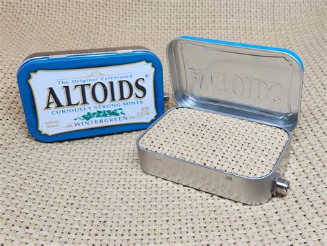 Portable Tin Amp For Electric Guitar Altoids Blue Beige Etsy