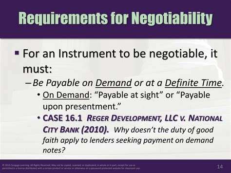 Ppt Chapter 16 Negotiability Transferability And Liability
