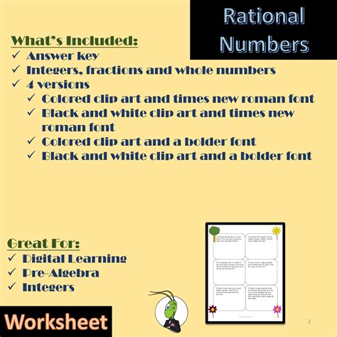 Summer Math Word Problems Whole Numbers Integers Fractions End Of