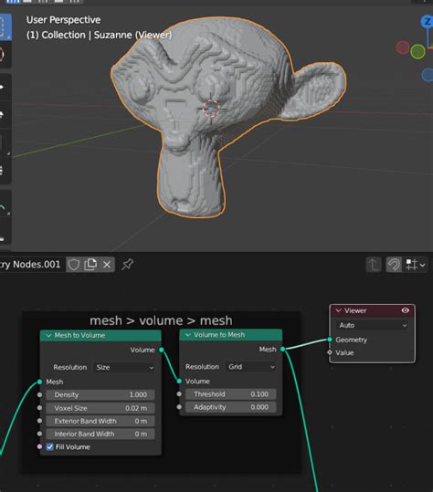 Is There A Way To Smooth Out Volume To Mesh Geometry Node Modeling