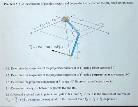 Solved Problem Use The Concepts Of Position Vectors And Chegg