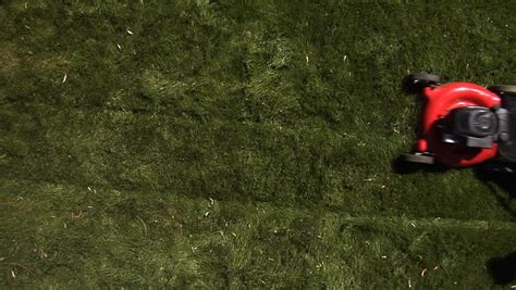 Overhead Shot Of Mowing Grass Stock Footage Video 100 Royalty Free