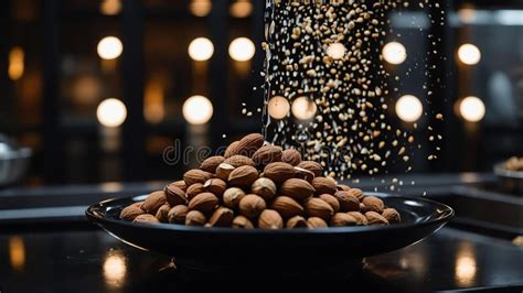 Aesthetic Preparation Of Nuts Food Fountain O Ai Generated Stock