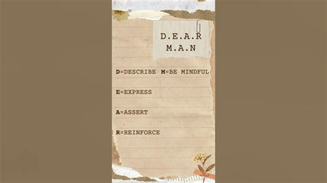 🗣️ Dear Man The Art Of Assertive Communication Without Burning