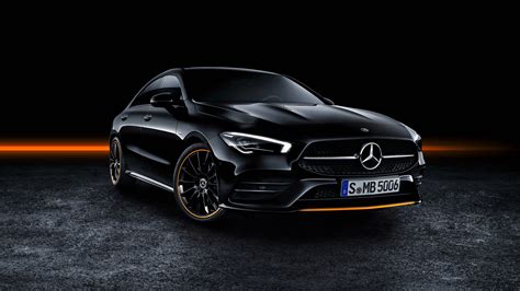Mercedes Benz Cla 250 Amg Line Edition Orange Art 2019 4k Wallpapers