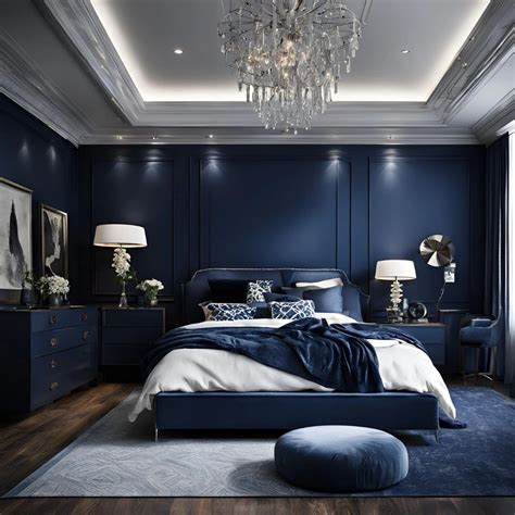 Dark Blue Bedroom Decorating Ideas