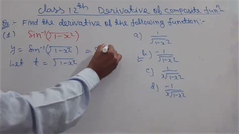 Live Class 12th Derivative Of Composite Function Pyqs Youtube