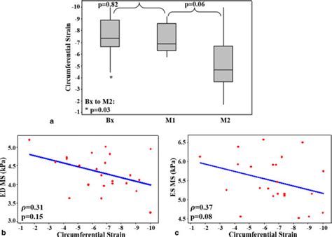 Lv Circumferential Strain Analysis A Box Plot Showing Circumferential