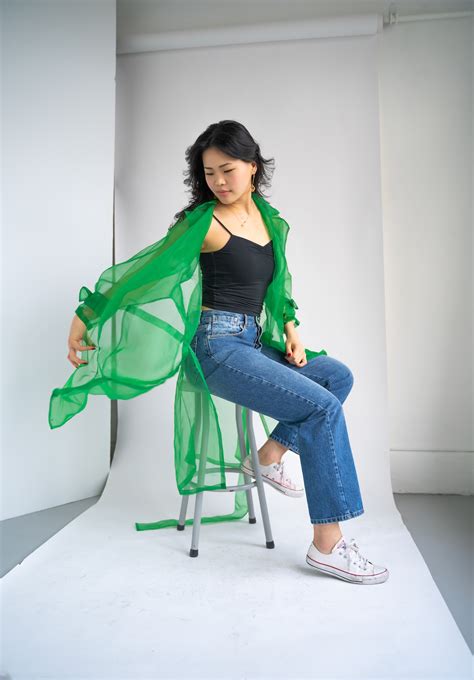 Green Translucent Mesh Trench Chinatown Vintage