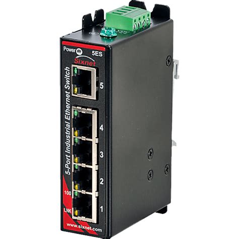 Sixnet® Slx 5es 1 Unmanaged 5 Port Industrial Ethernet Switch