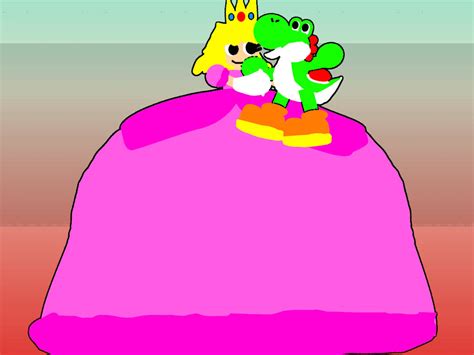 Princess Peach Hugs Yoshi By Grandplay On Deviantart