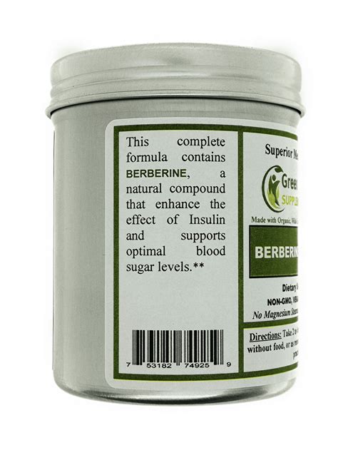 Buy Berberine Supplement Green Organic Supplements