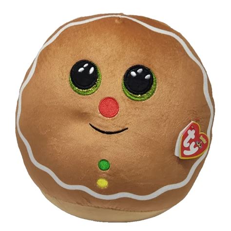 Cookie The Gingerbread Ty Squish A Boo Cuddly 9plush Soft Toy Tags £