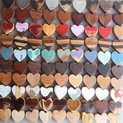 Handmade Wooden Hearts Dennehey Design Co