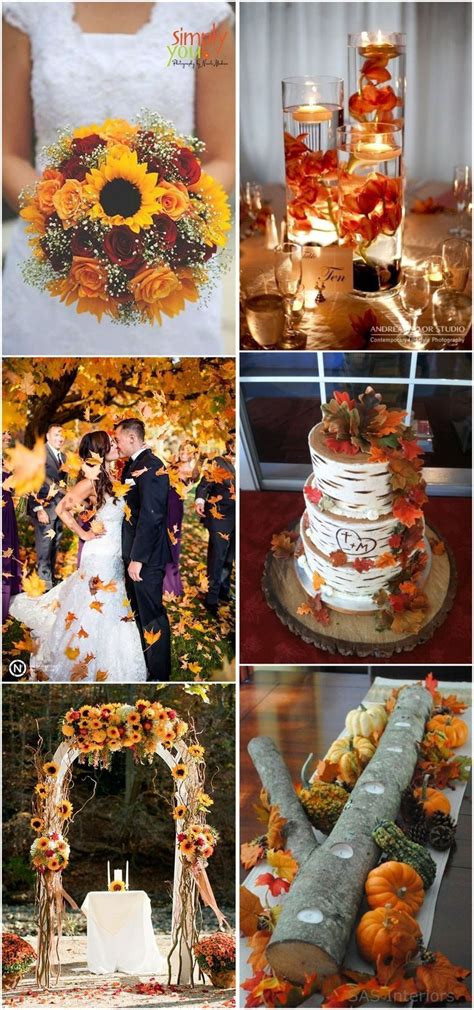 Fall Wedding Decorations Wedding Themes Wedding Favors Wedding