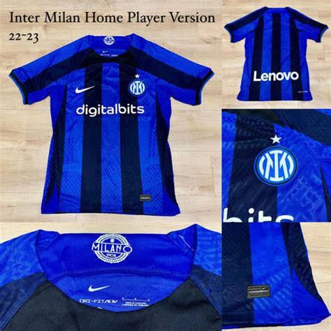 New Jersey Bola Top Terbaru Player Issue Version Vaporknit Drifitadv Inter Home 2022 Lazada