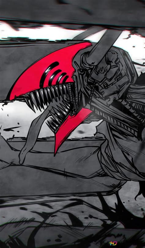 Denji Hybrid Form Art From Chainsaw Man Anime Art 4k Wallpaper Download