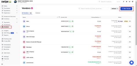 How To Add A New Vendor In Web Vendor Swipe