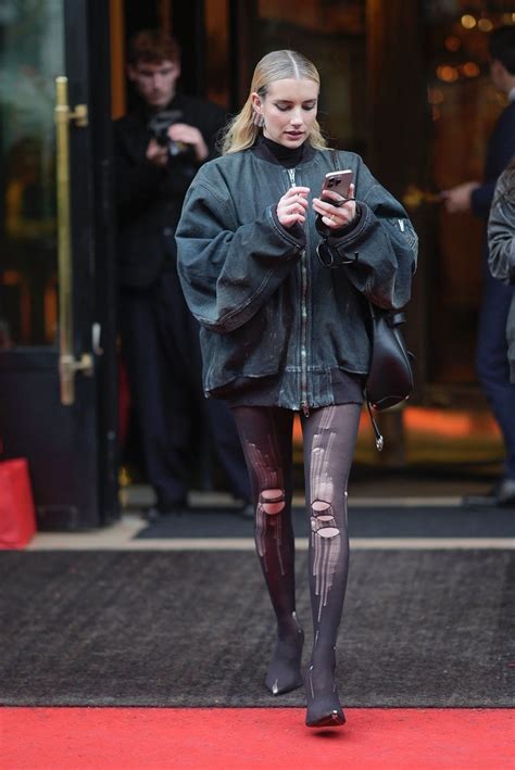 Emma Roberts At Balenciagas Paris Fashion Week Runway Show 09 30 2024 • Celebmafia
