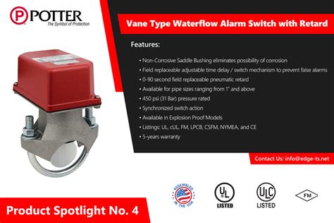 Product Spotlight No4 Potter Waterflow Alarm Switch Edge Technical