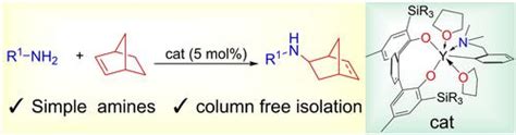 钇催化降冰片烯与简单胺的分子间氢胺化european Journal Of Organic Chemistry X Mol
