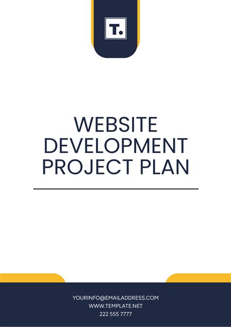 Website Development Project Plan Template Edit Online And Download Example