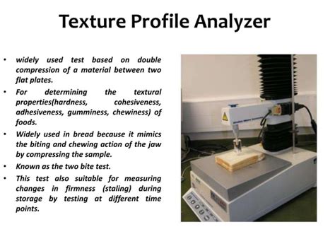 Texture Analysis Of Food 1pptx Oral Care Personal Care