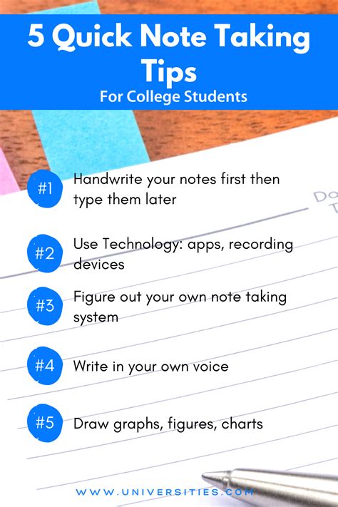 Note Taking Tips For College Students Artofit