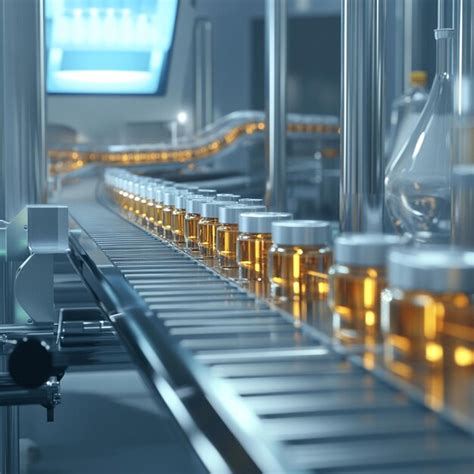 Drug Manufacturing Process Premium Ai Generated Image