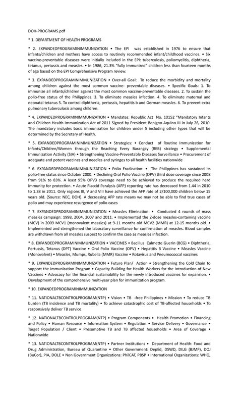 Doh Doh Programs Doh Programs Department Of Health Programs