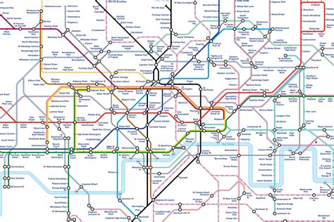 London Underground Tube Map 2024 Etsy New Zealand