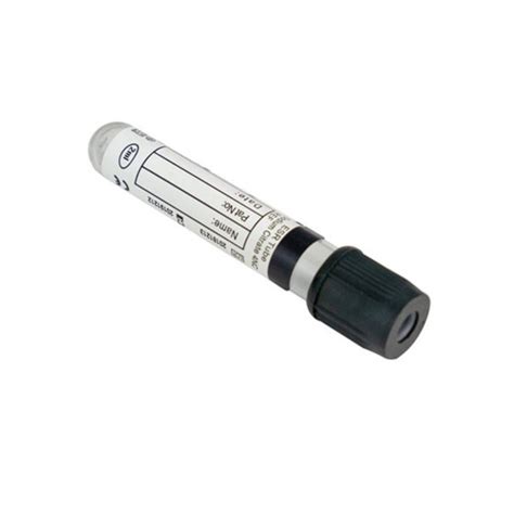 Black Cap Esr Tube Tru Consultant Medical Supply Solutions