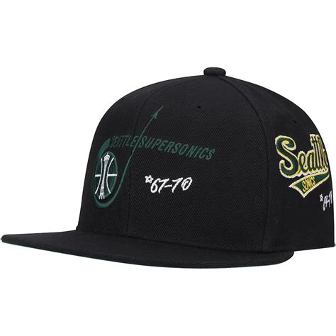 Seattle Supersonics Mens Classics Timeline Fitted Hat