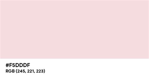Hex F5dddf Color Code