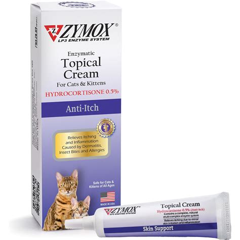 Zymox Enzymatic Cat And Kitten Topical Cream With 05 Hydrocortisone 1