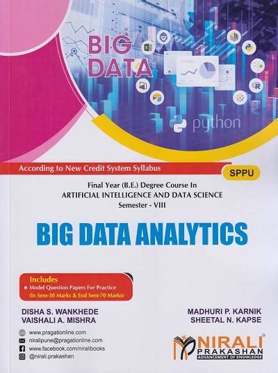 Buy Big Data Analytics Aids Semester 8 Sppu Nirali Prakashan Book Online At Low Prices In