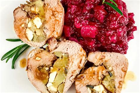 Apple Infused Elegance The Ultimate Feta Stuffed Pork Tenderloin