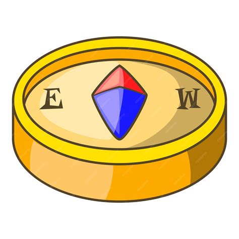 Premium Vector Compass Icon Cartoon Illustration Of Compass Vector