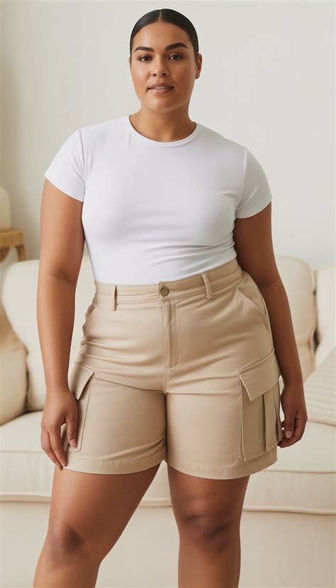 19 Cute Plus Size Shorts Outfit Ideas For Women Thrivenaija