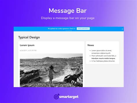 Smartarget Message Bar Live Help Cubecart