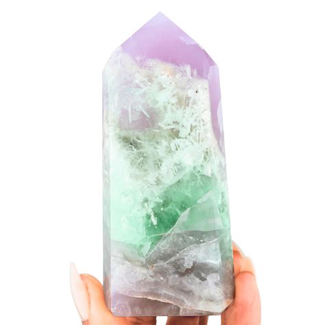 Yttrium Fluorite Point Shop Rare Lavender Fluorite Crystals Energy Muse