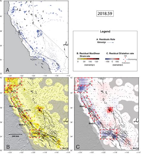 Strain Maps Scripps Orbit And Permanent Array Center
