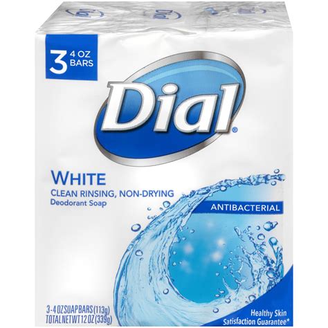 Dial Clean And Refresh Antibacterial Deodorant Bar Soap White 4 Oz 3