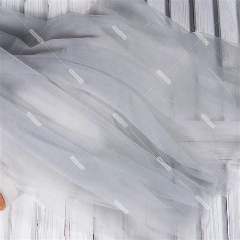 Illusion Smoky Gray Soft Tulle Mesh Fabric By The Yard Oneyard